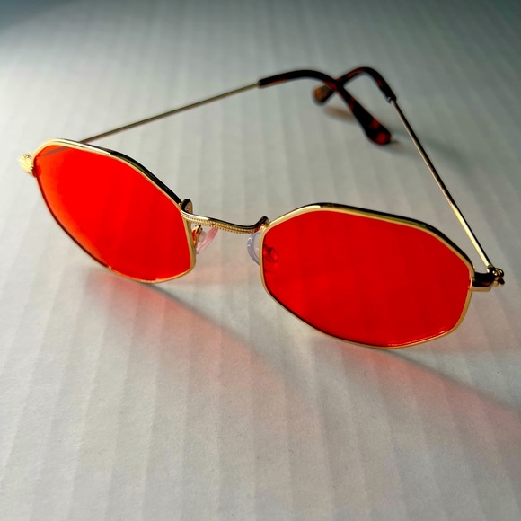 Accessories | Retro Red Tint Sunglasses | Poshmark